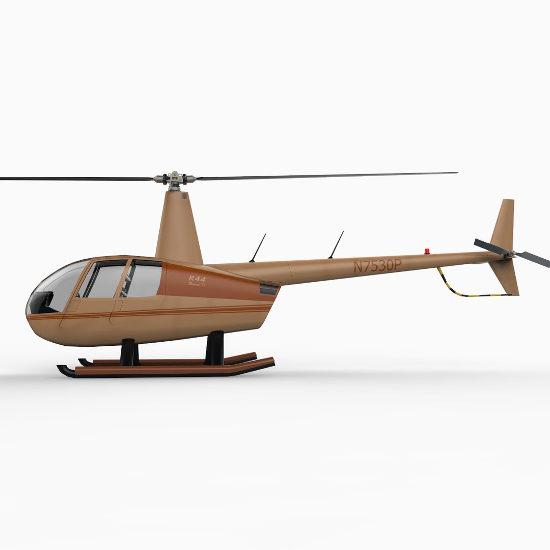 3d Model Robinson R44