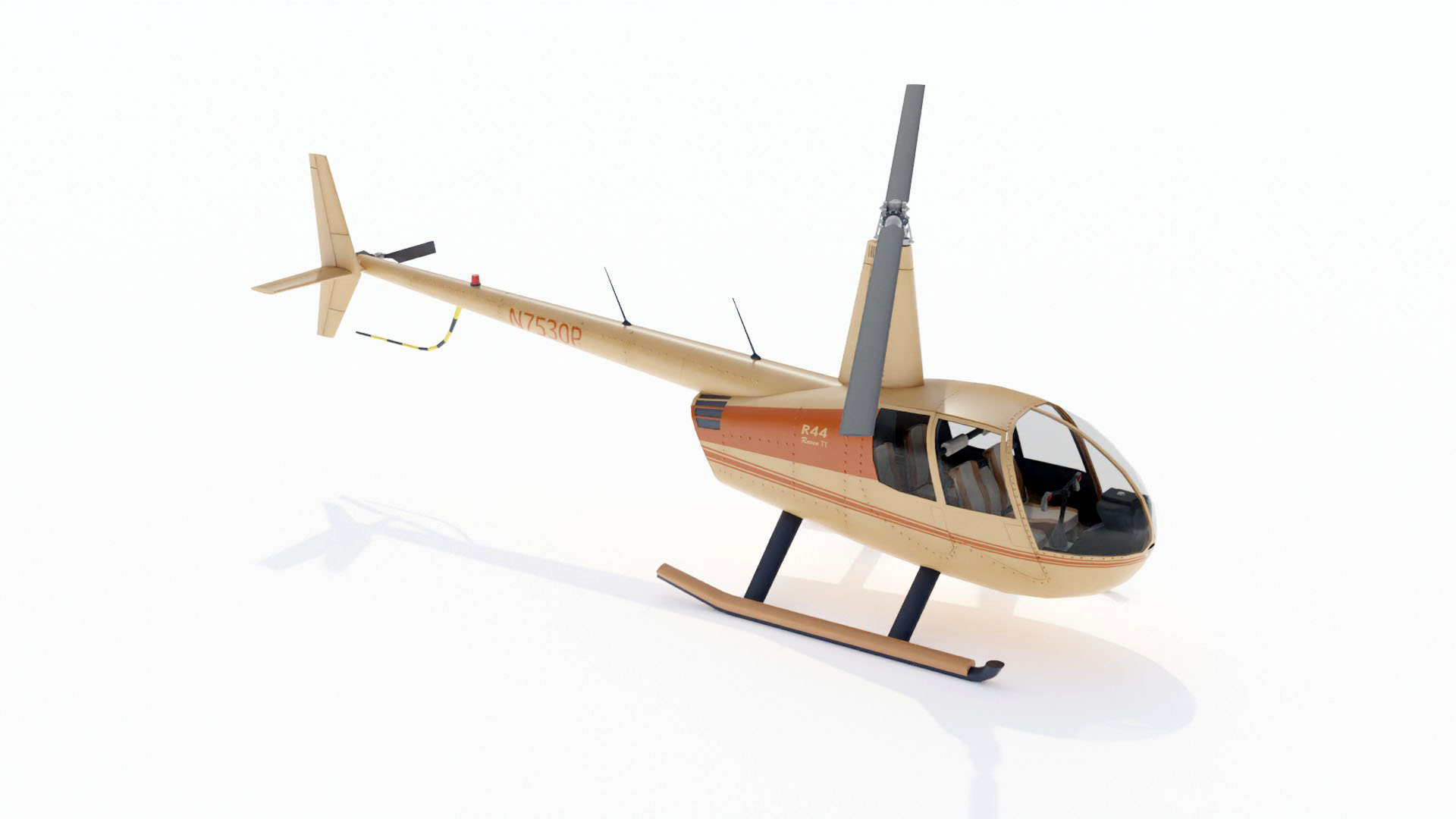 3d Model Robinson R44