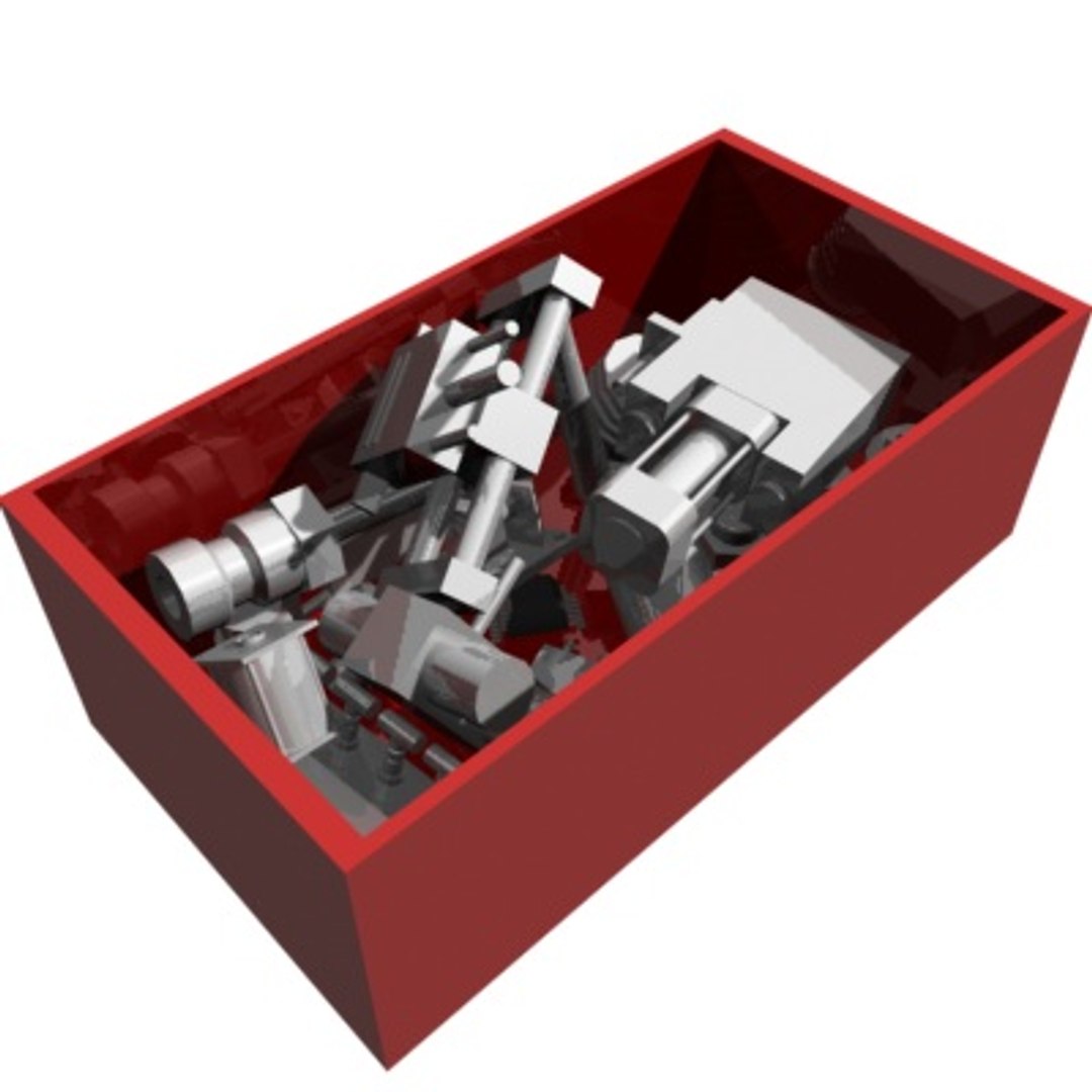 3d Model Weird Mechanical Parts