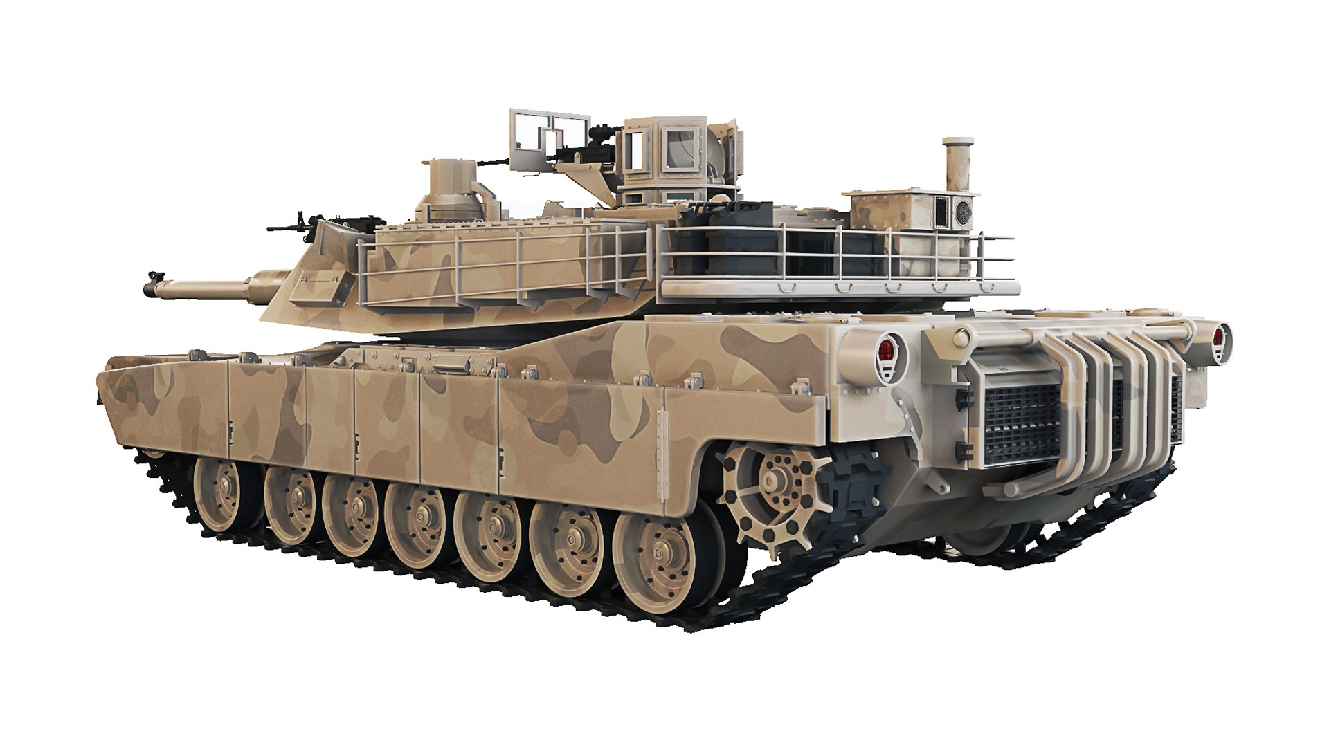 Tank Abrams M1A2 2016 3D Model - TurboSquid 1887154