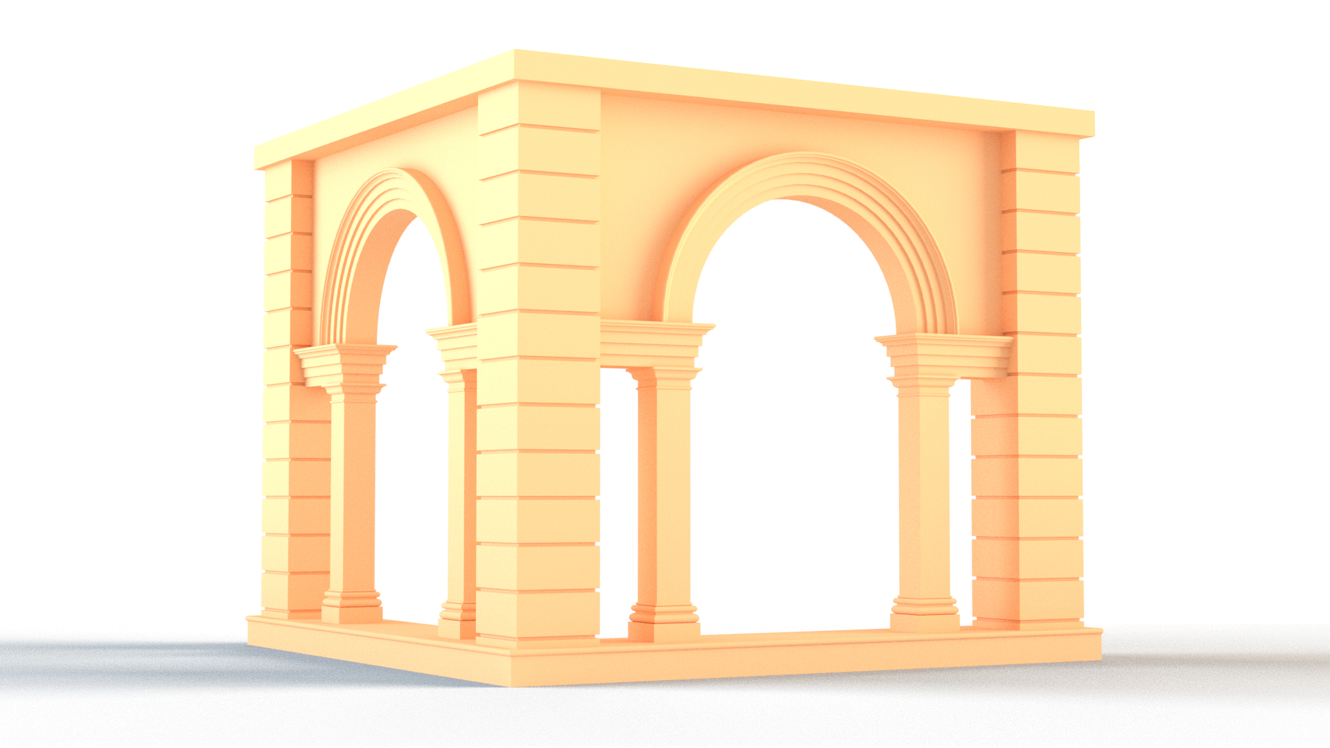 3D Arch 010-9.5ft Wide Corner - TurboSquid 1725153
