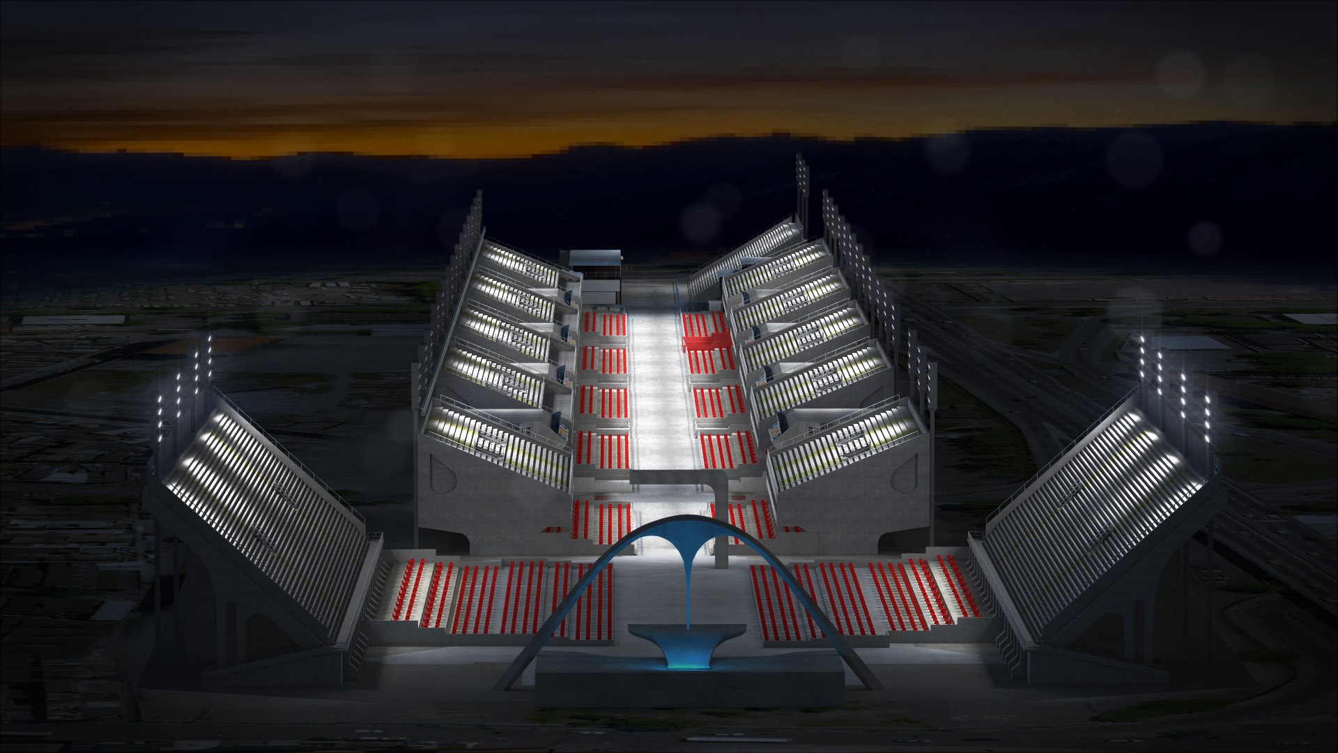 3d model sambadrome marqus sapucai