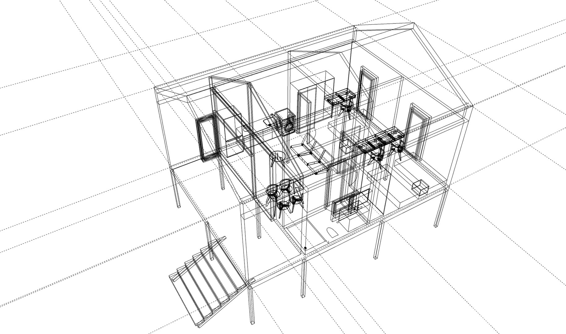 Free 3D Smallhouse1f52m2 Model - TurboSquid 2122317