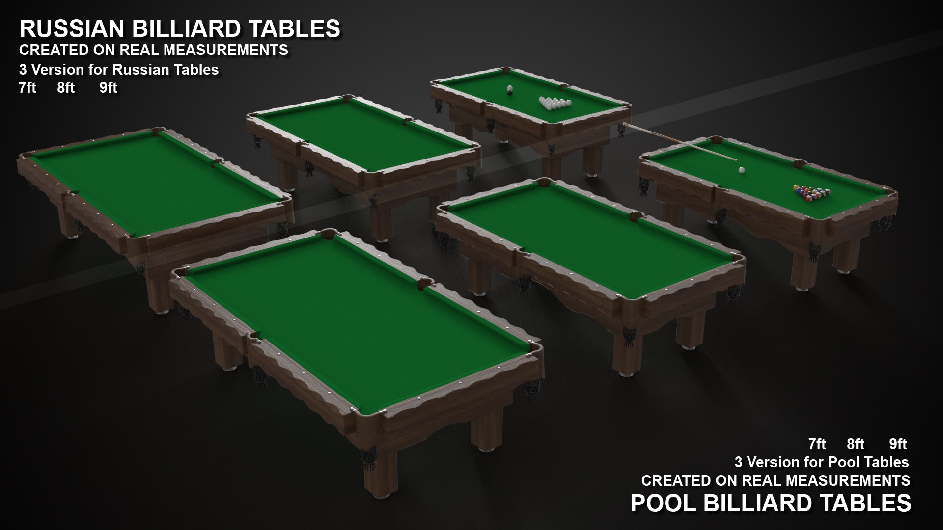 3d Pool Russian Billiards Tables