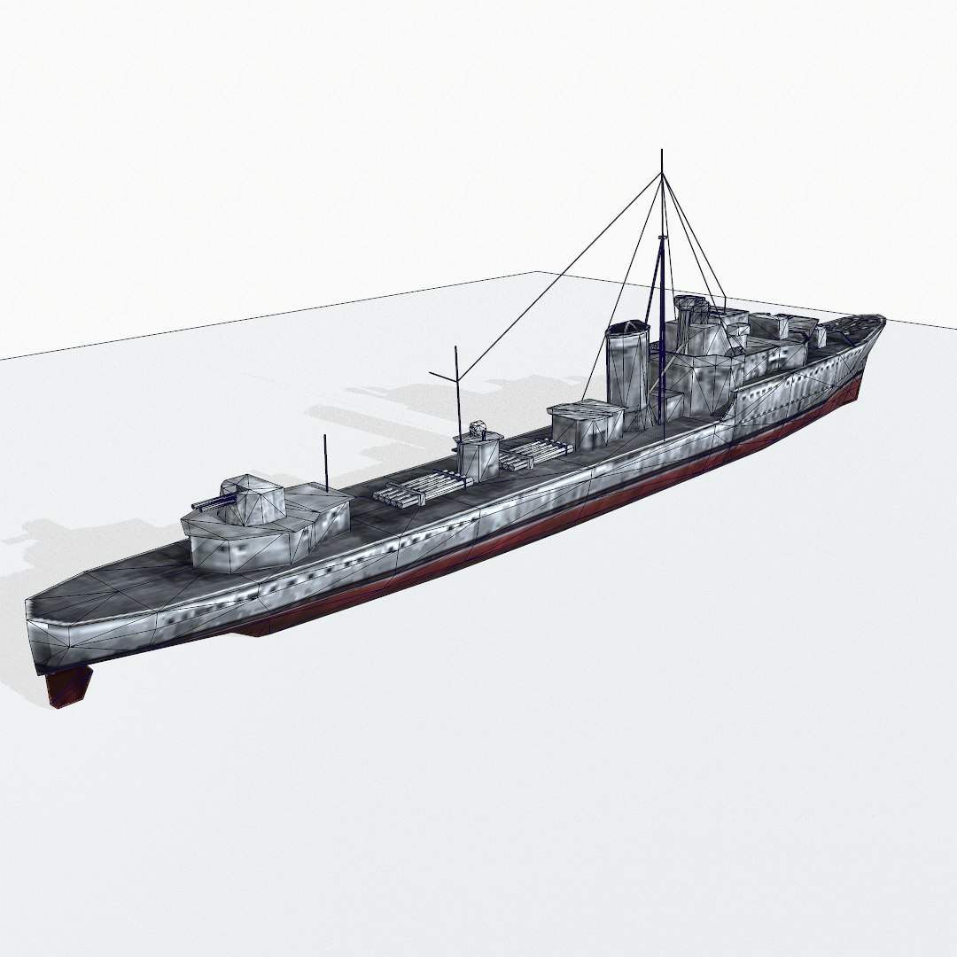 Grom-class Destroyers Groms 3d 3ds