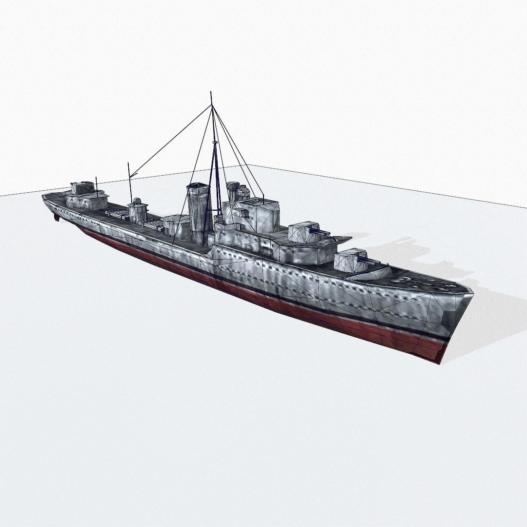Grom-class Destroyers Groms 3d 3ds