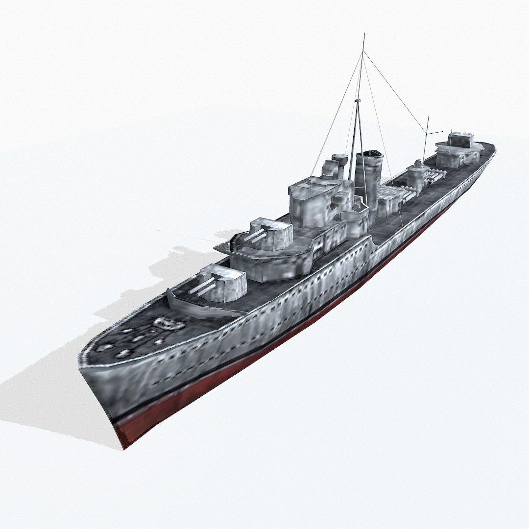 Grom-class Destroyers Groms 3d 3ds