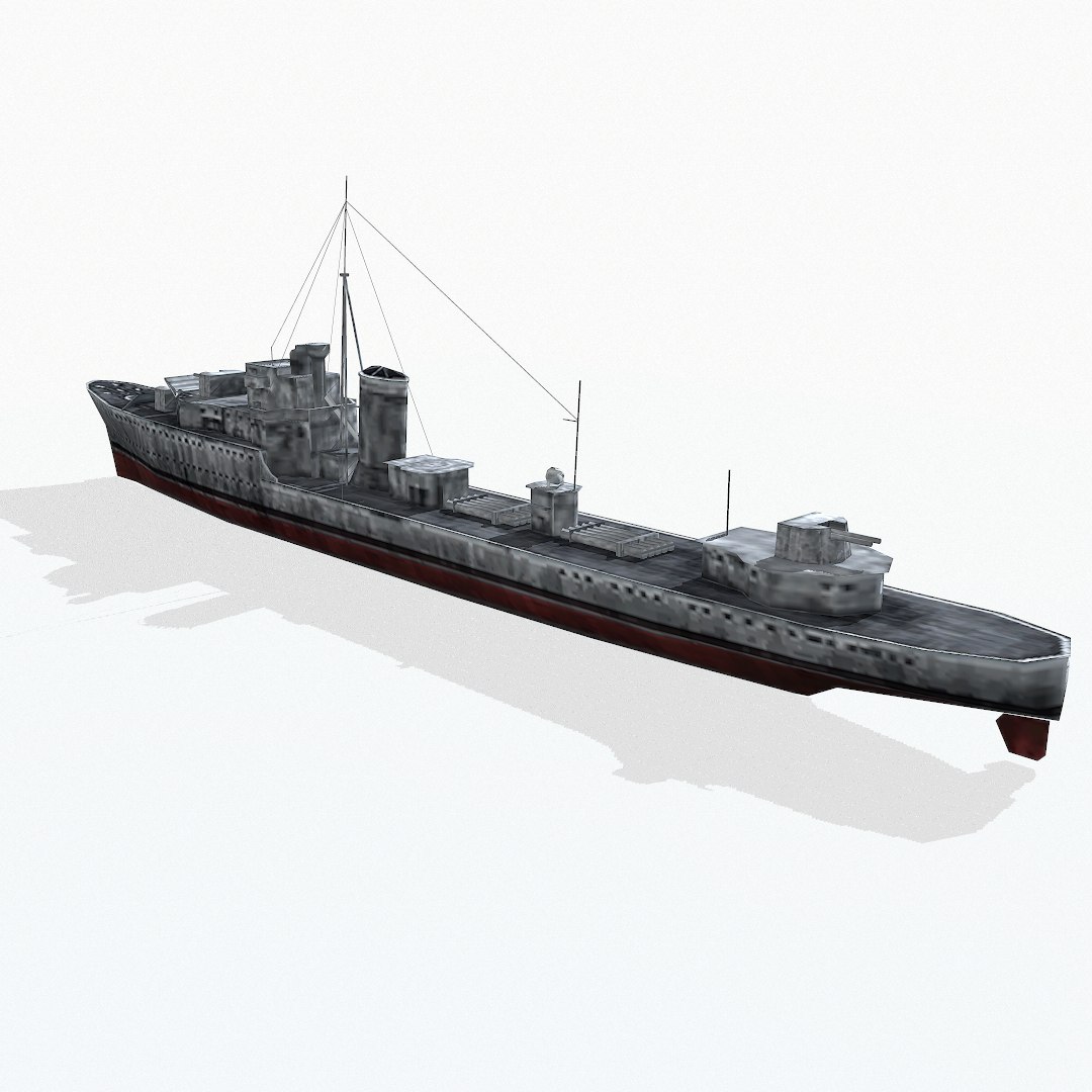 Grom-class Destroyers Groms 3d 3ds