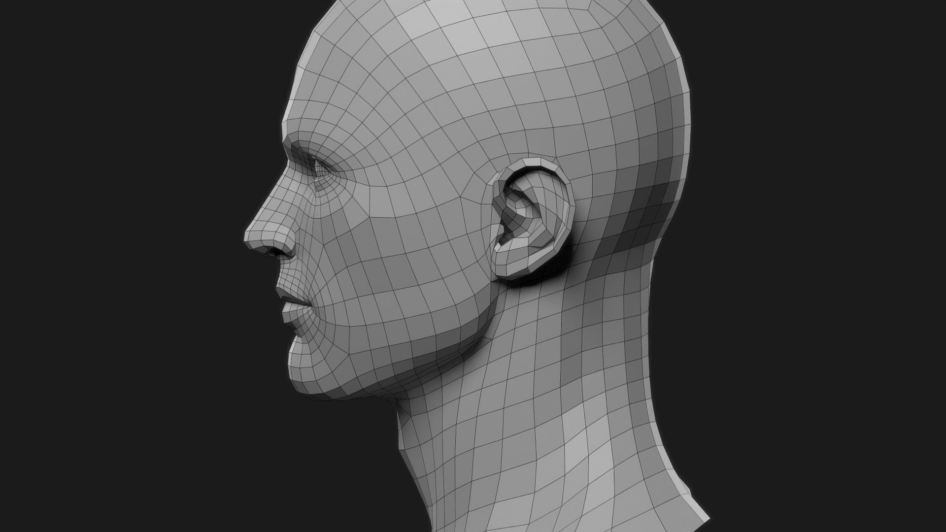 3D Realistic Low Poly Man Head - TurboSquid 2014793