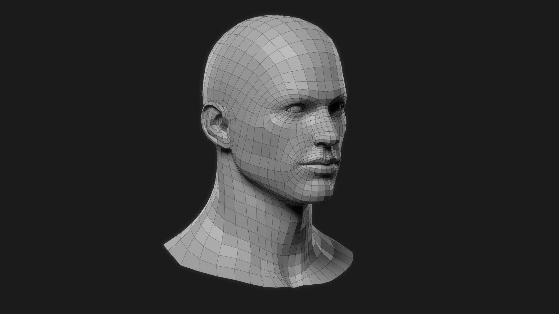 3D Realistic Low Poly Man Head - TurboSquid 2014793