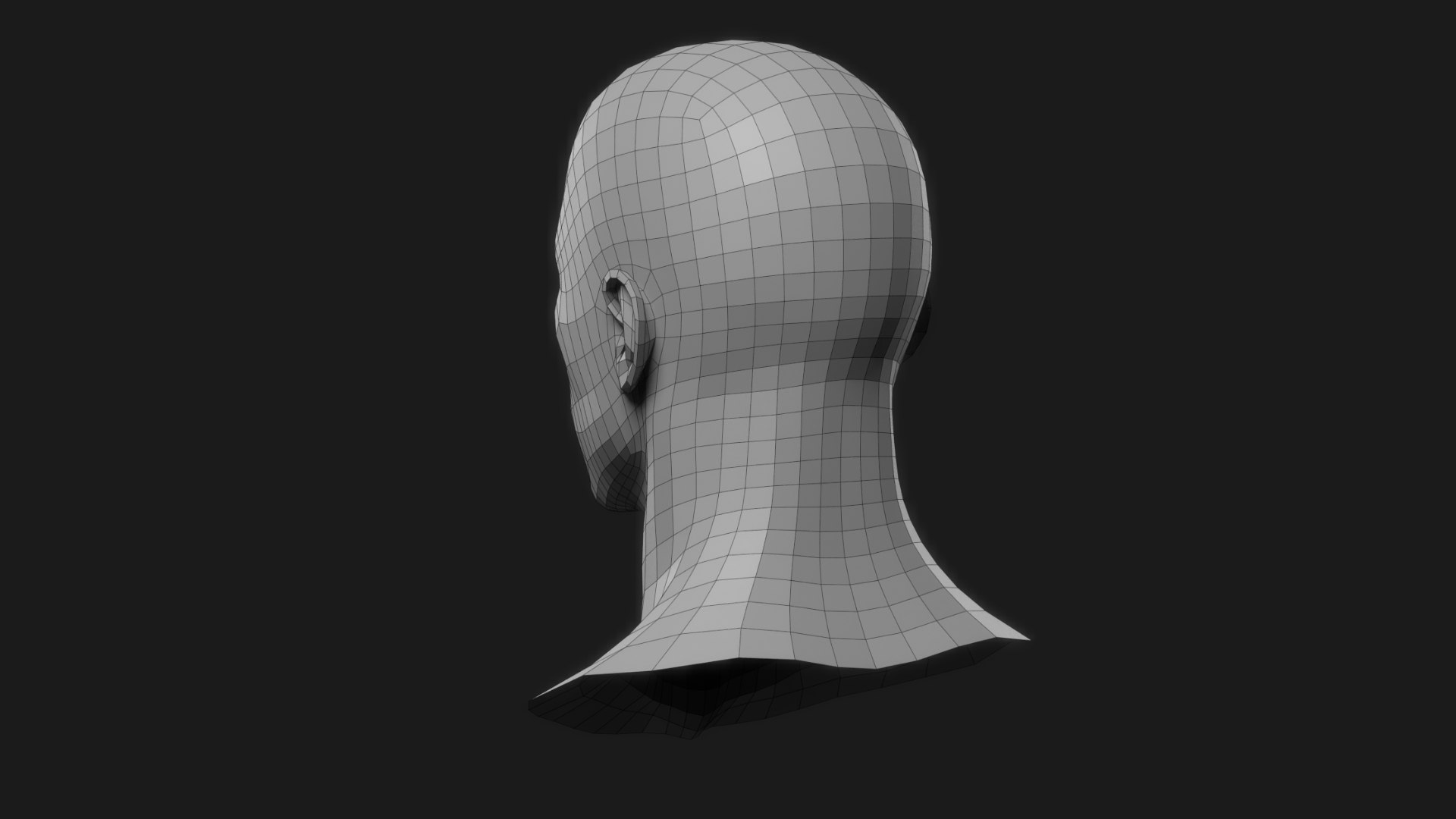 3D Realistic Low Poly Man Head - TurboSquid 2014793