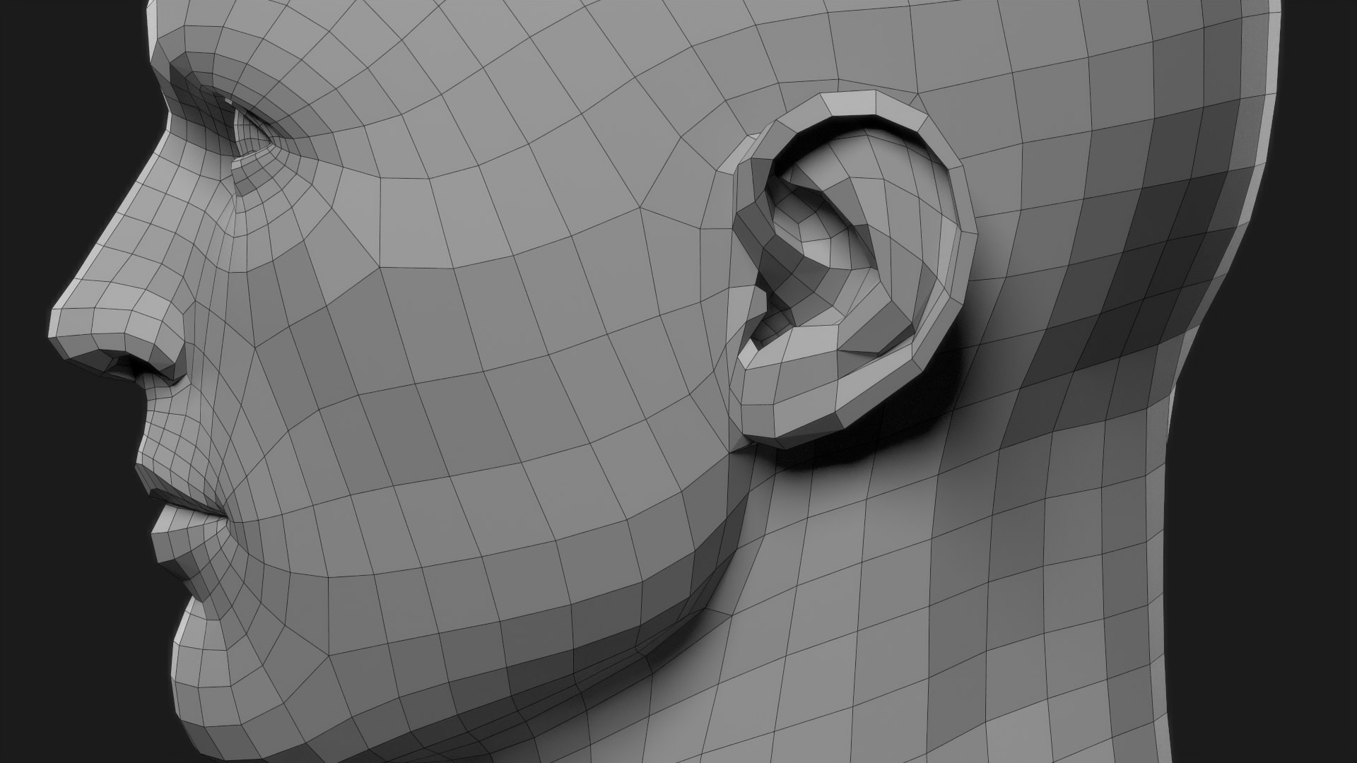 3D Realistic Low Poly Man Head - TurboSquid 2014793