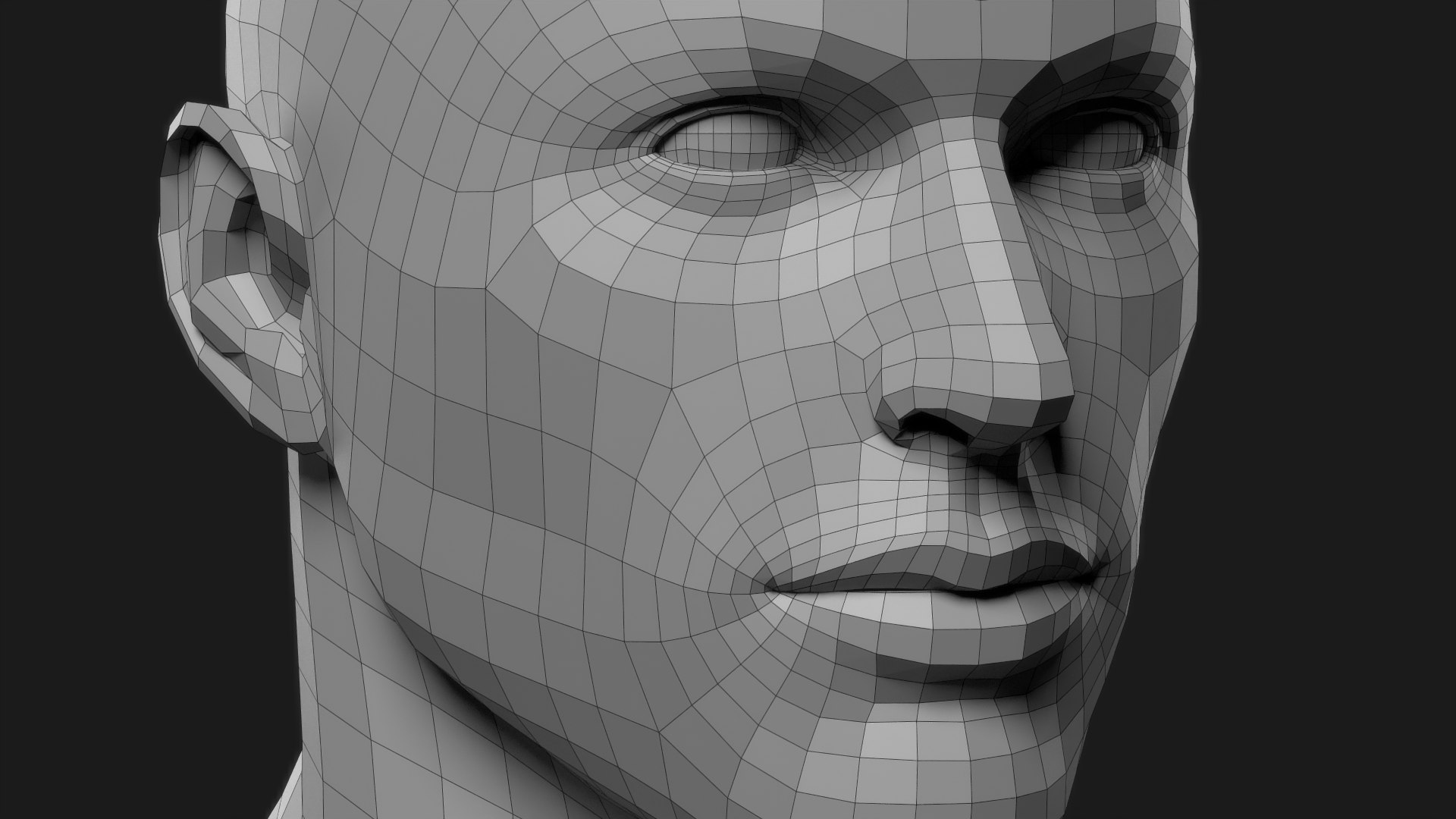3D Realistic Low Poly Man Head - TurboSquid 2014793