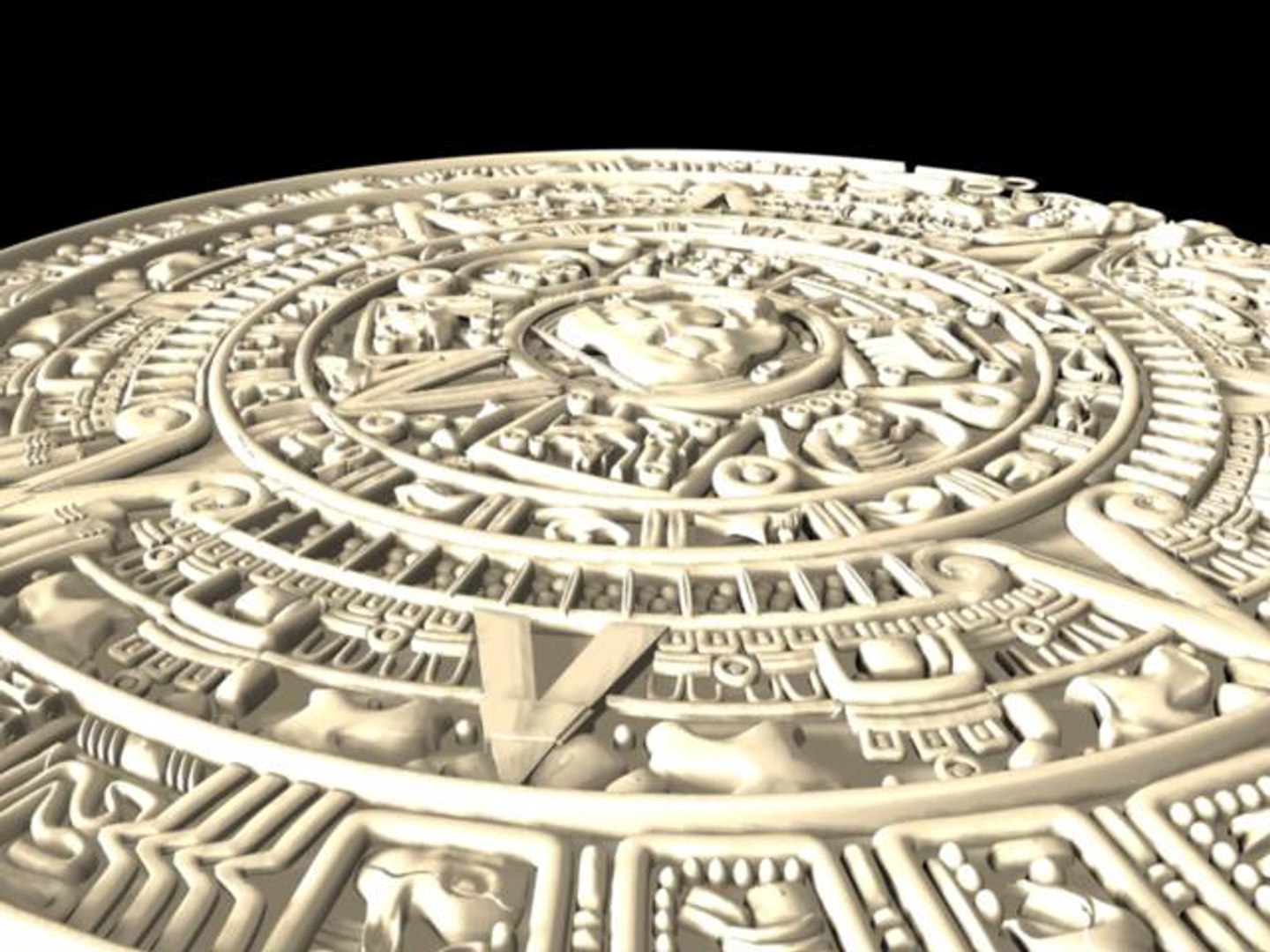 Aztec Calendar 3d Ma