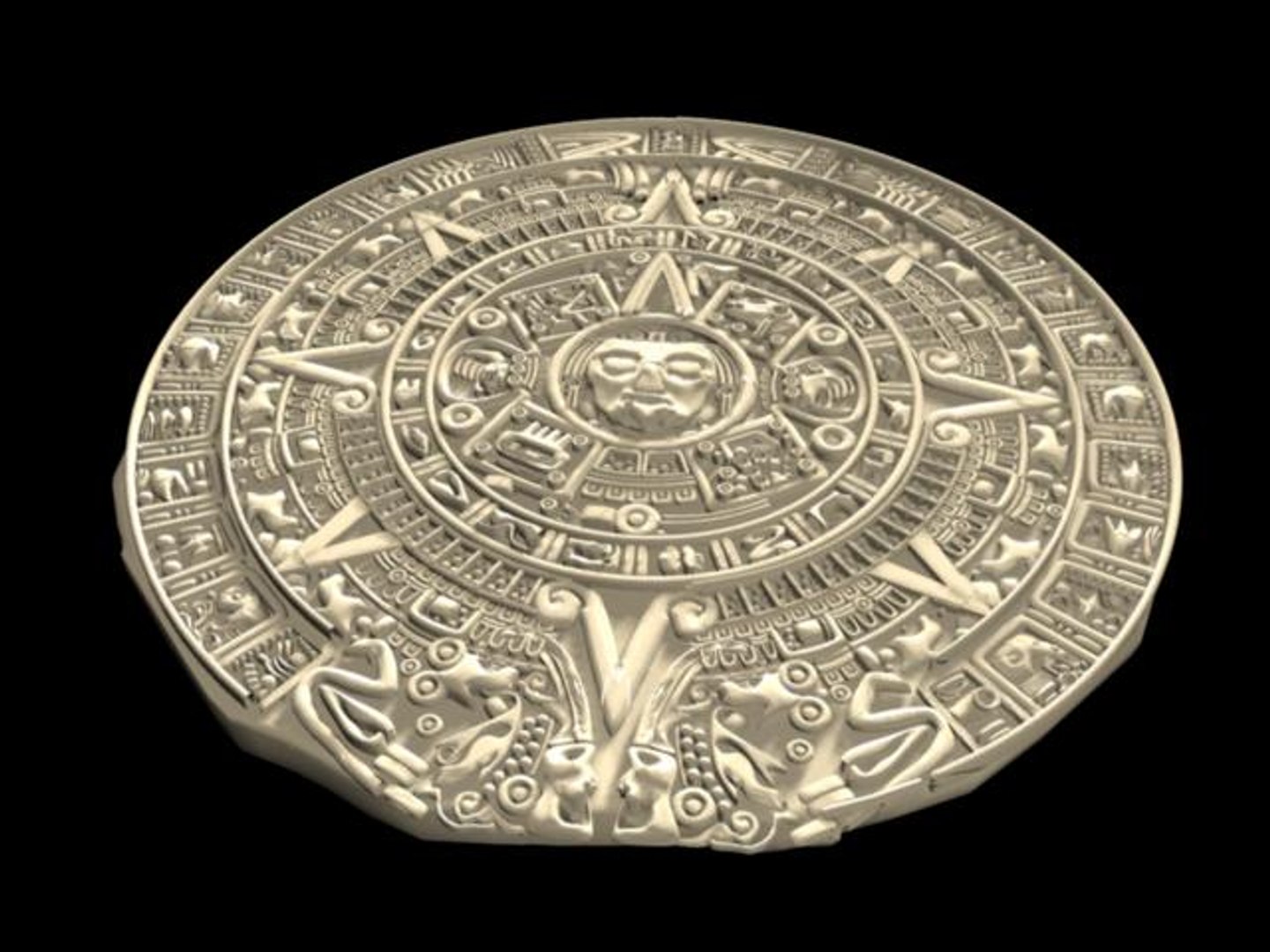 Aztec Calendar 3d Ma