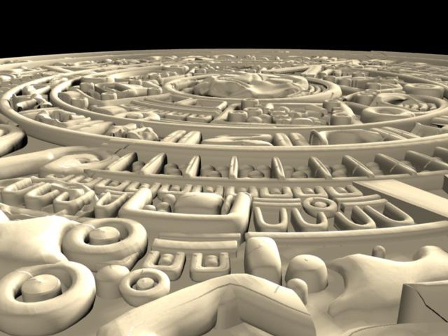 Aztec Calendar 3d Ma