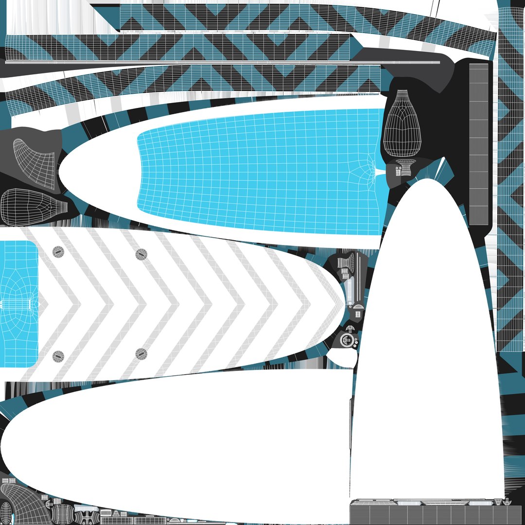 3D SUP Board PBR - TurboSquid 2340356