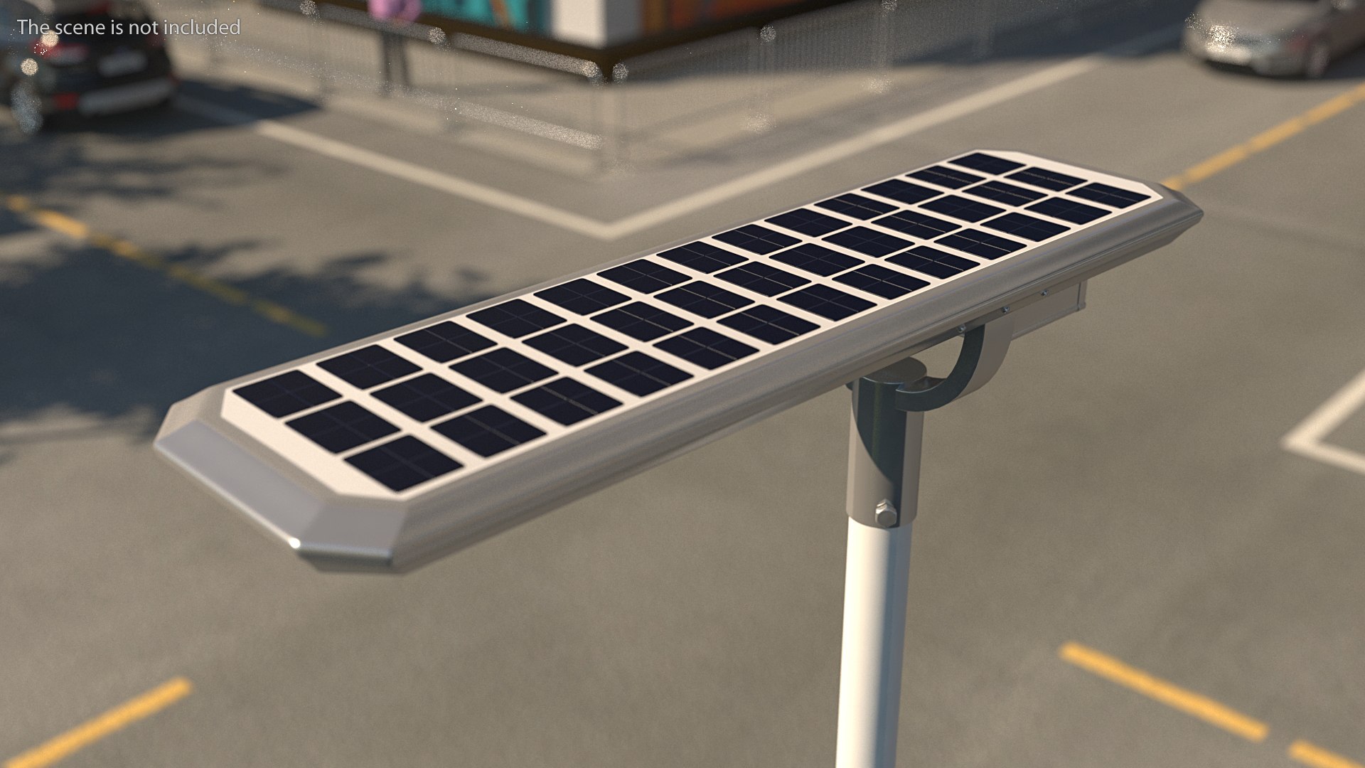 Solar garden light post 3D model - TurboSquid 1608825