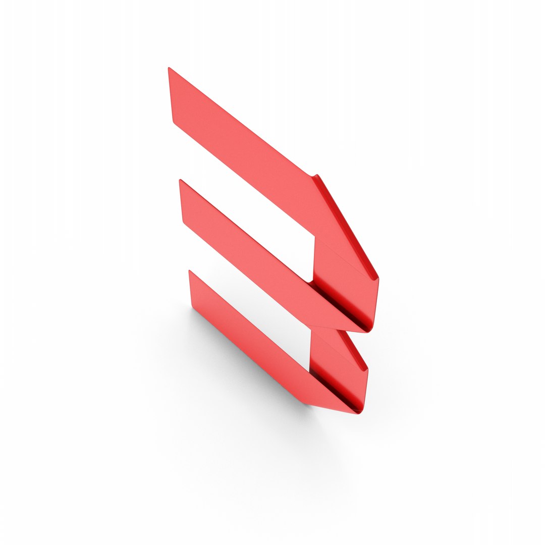 Ribbon Number 3 3D Model - TurboSquid 2200651