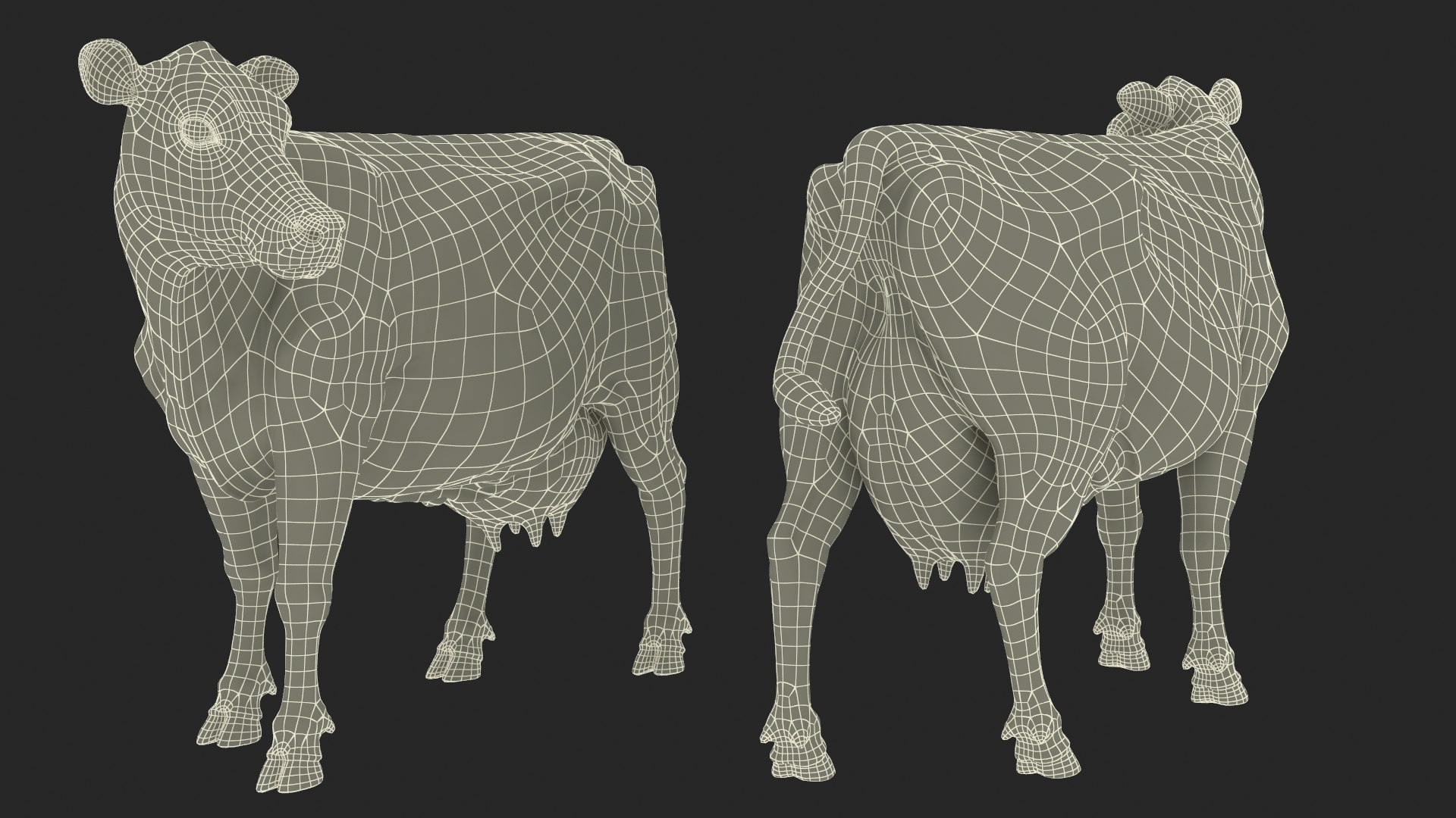 3D Model Channel Island Cow Beige - TurboSquid 2311818