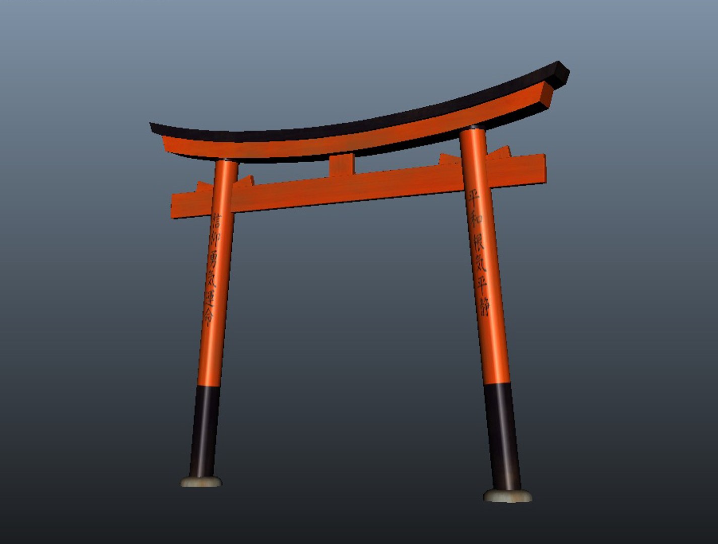 Torii Structural Wooden Model - TurboSquid 1192885