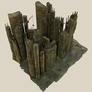 Ruined City Blender Models for Download | TurboSquid