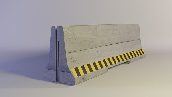 Road Barriers 3D - TurboSquid 1962698