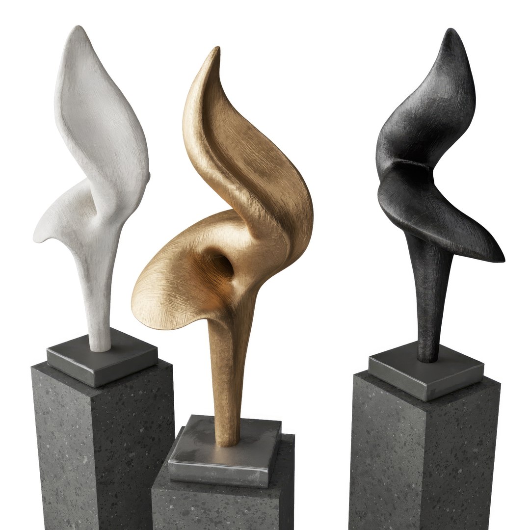 Calla Lily Art Sculpture Model - TurboSquid 2285972