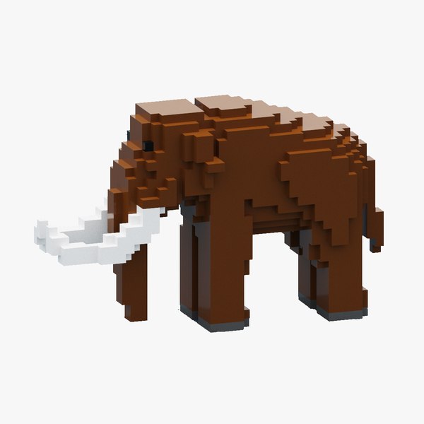 Voxel Mammoth model - TurboSquid 1988401