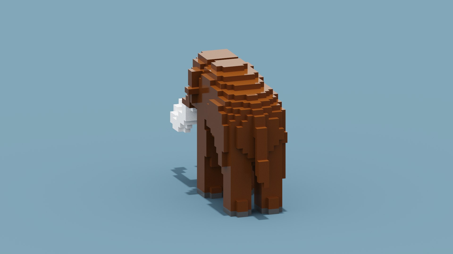 Voxel Mammoth Model - TurboSquid 1988401