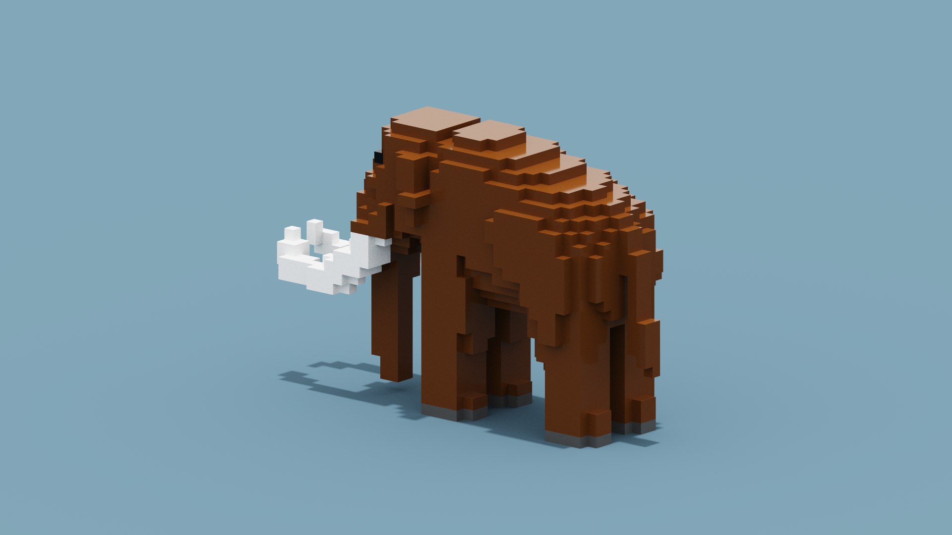 Voxel Mammoth Model - TurboSquid 1988401