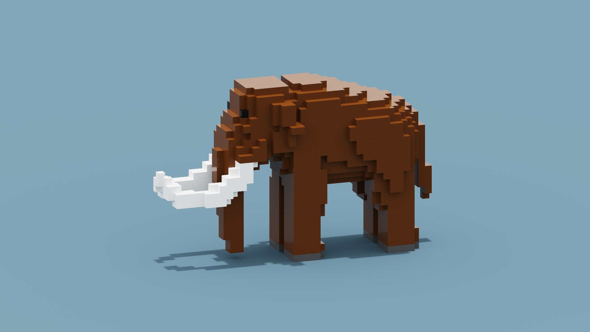 Voxel Mammoth Model - TurboSquid 1988401