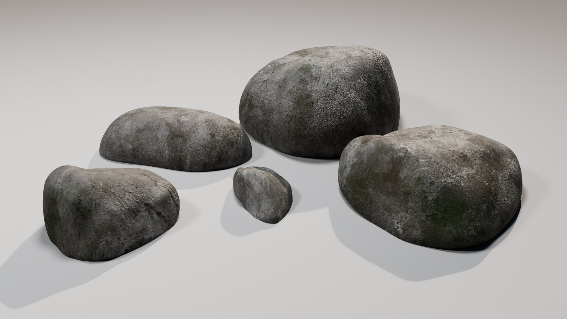 3D Small River Rocks Pack Model - TurboSquid 2280510
