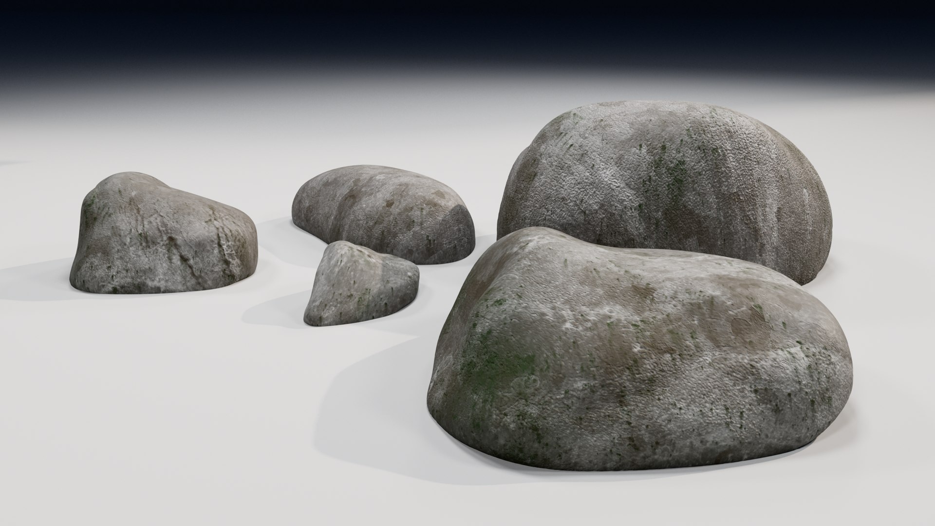 3D Small River Rocks Pack Model - TurboSquid 2280510
