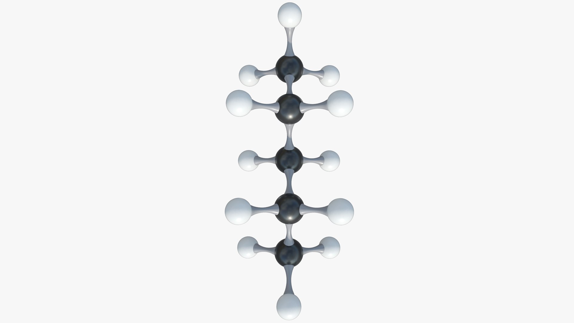 3D Model Pentane Molecule With PBR 4K 8K - TurboSquid 1945140