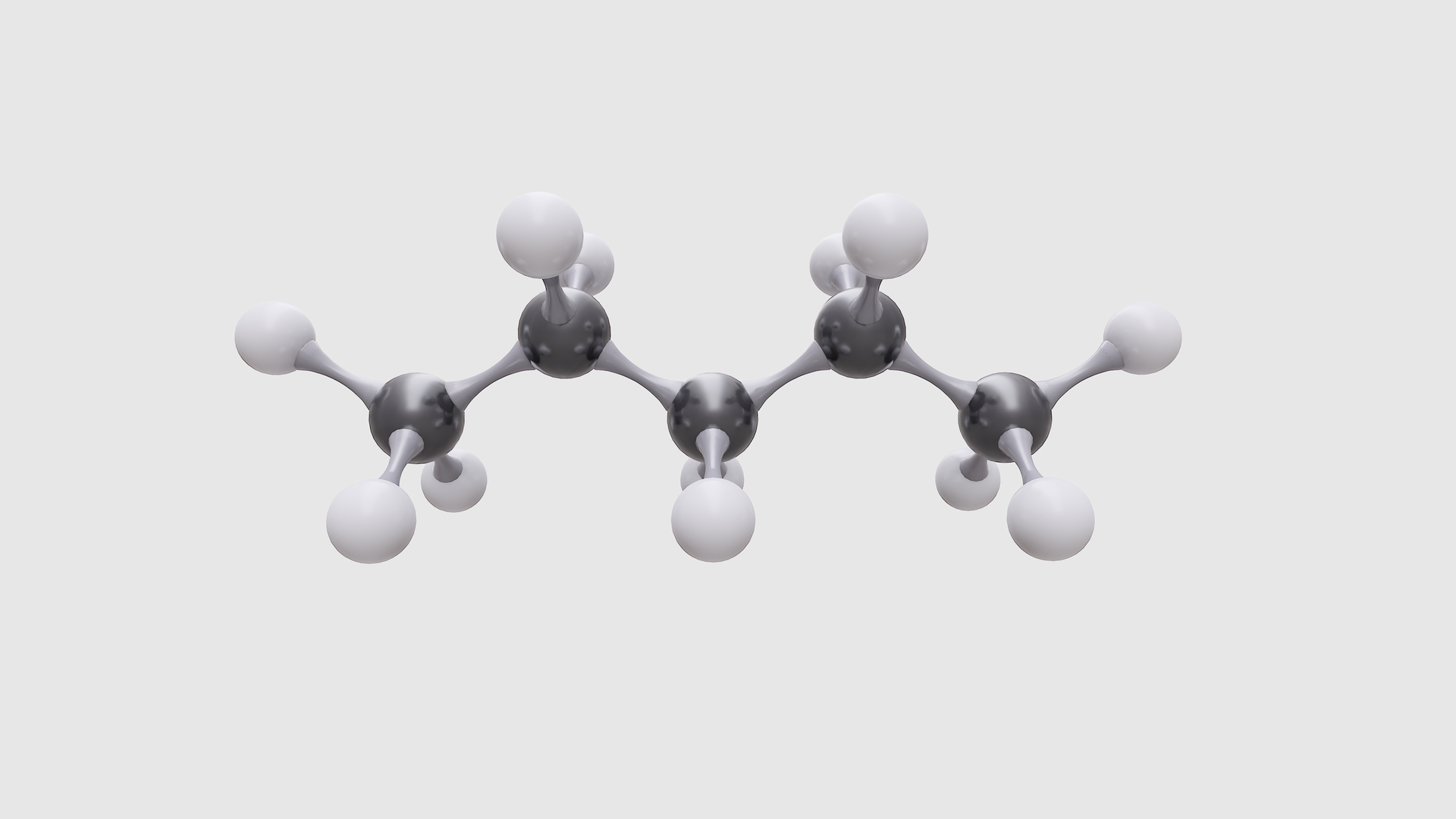 3D Model Pentane Molecule With PBR 4K 8K - TurboSquid 1945140