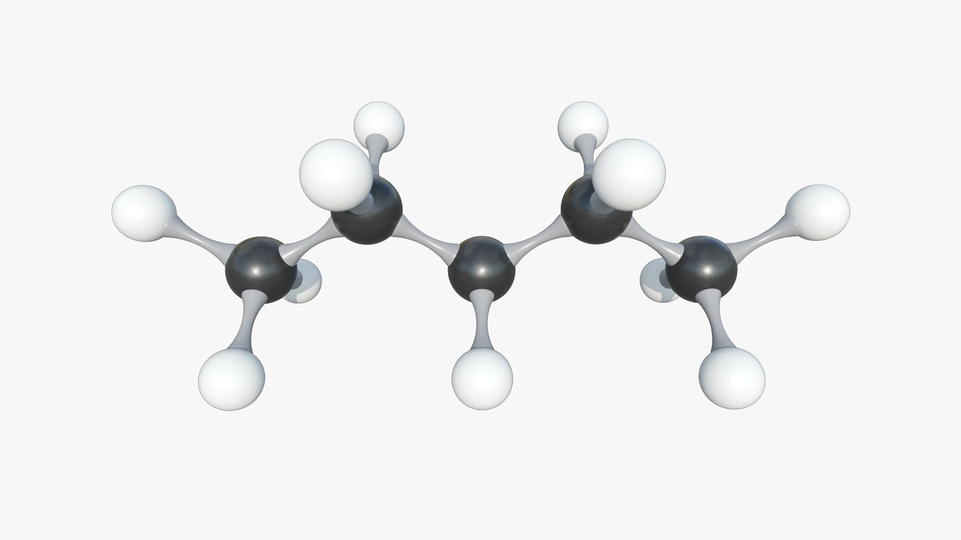 3D Model Pentane Molecule With PBR 4K 8K - TurboSquid 1945140