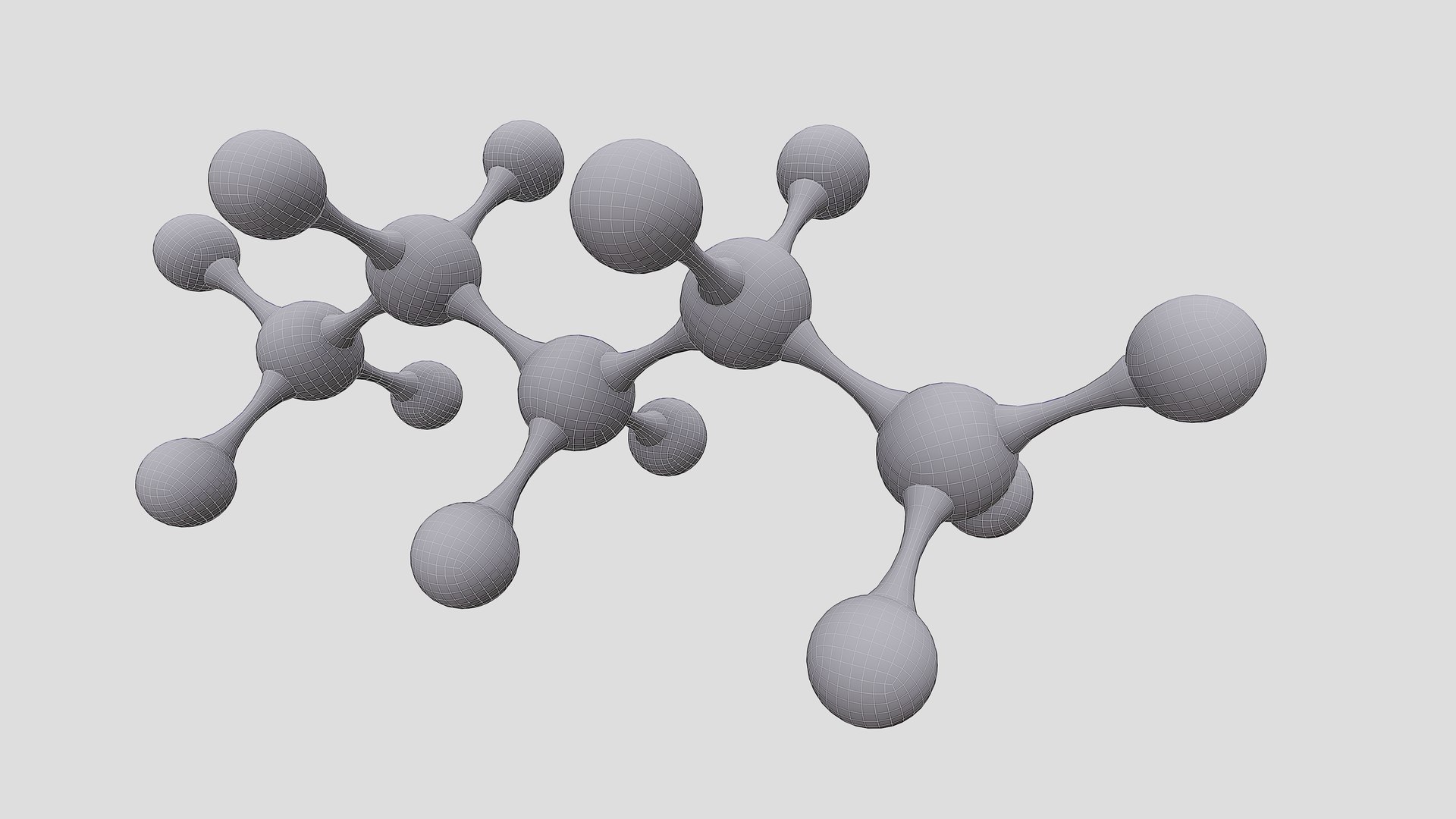 3D Model Pentane Molecule With PBR 4K 8K - TurboSquid 1945140