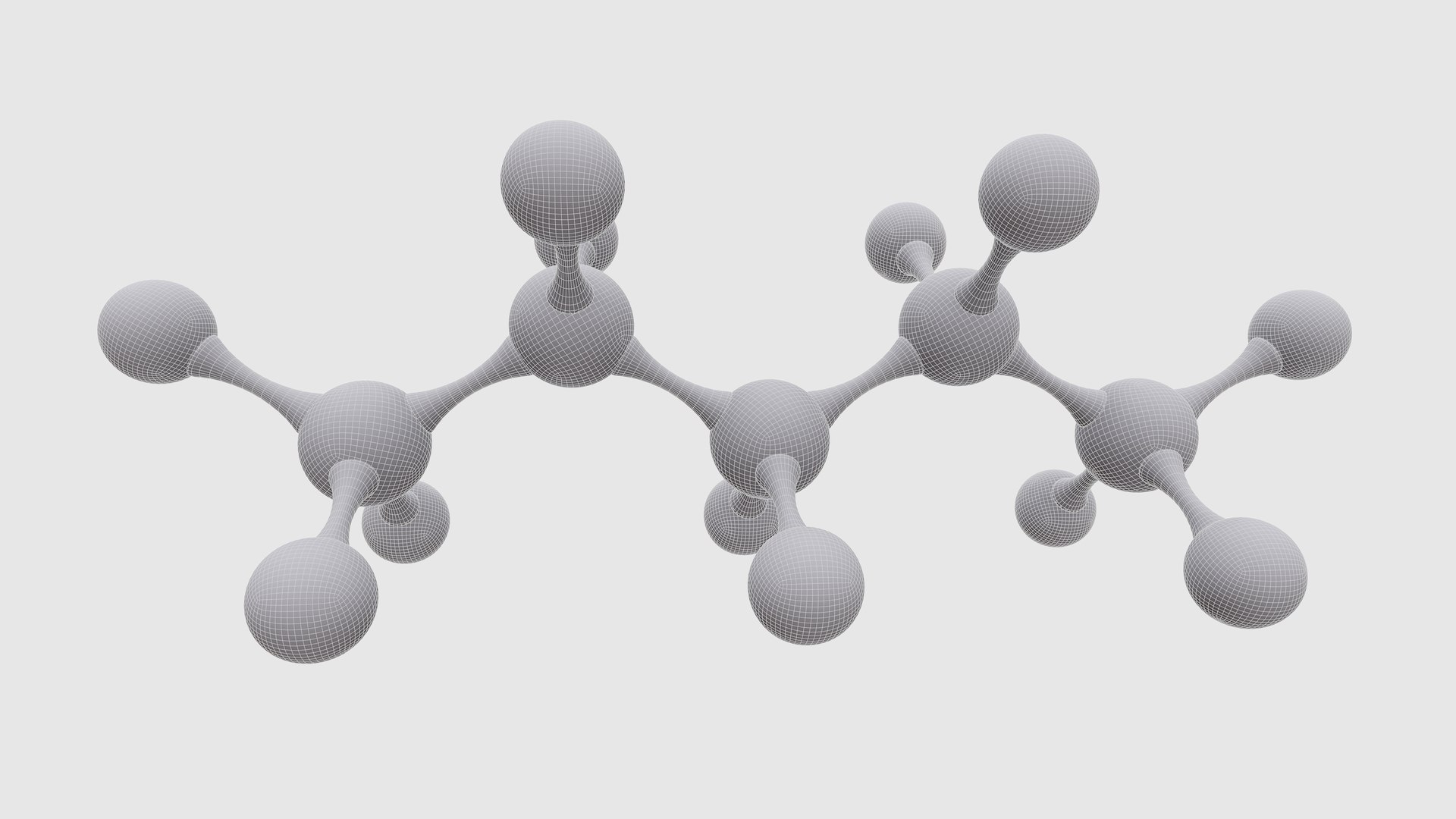 3D Model Pentane Molecule With PBR 4K 8K - TurboSquid 1945140