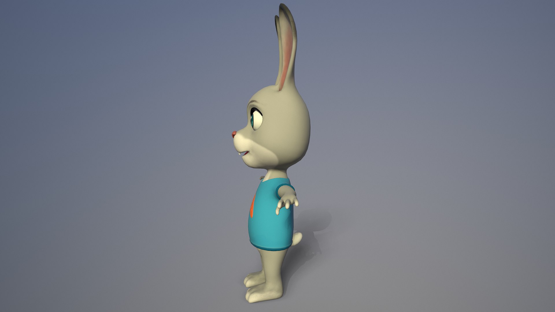 Cartoon Rabbit 3D - TurboSquid 1783629
