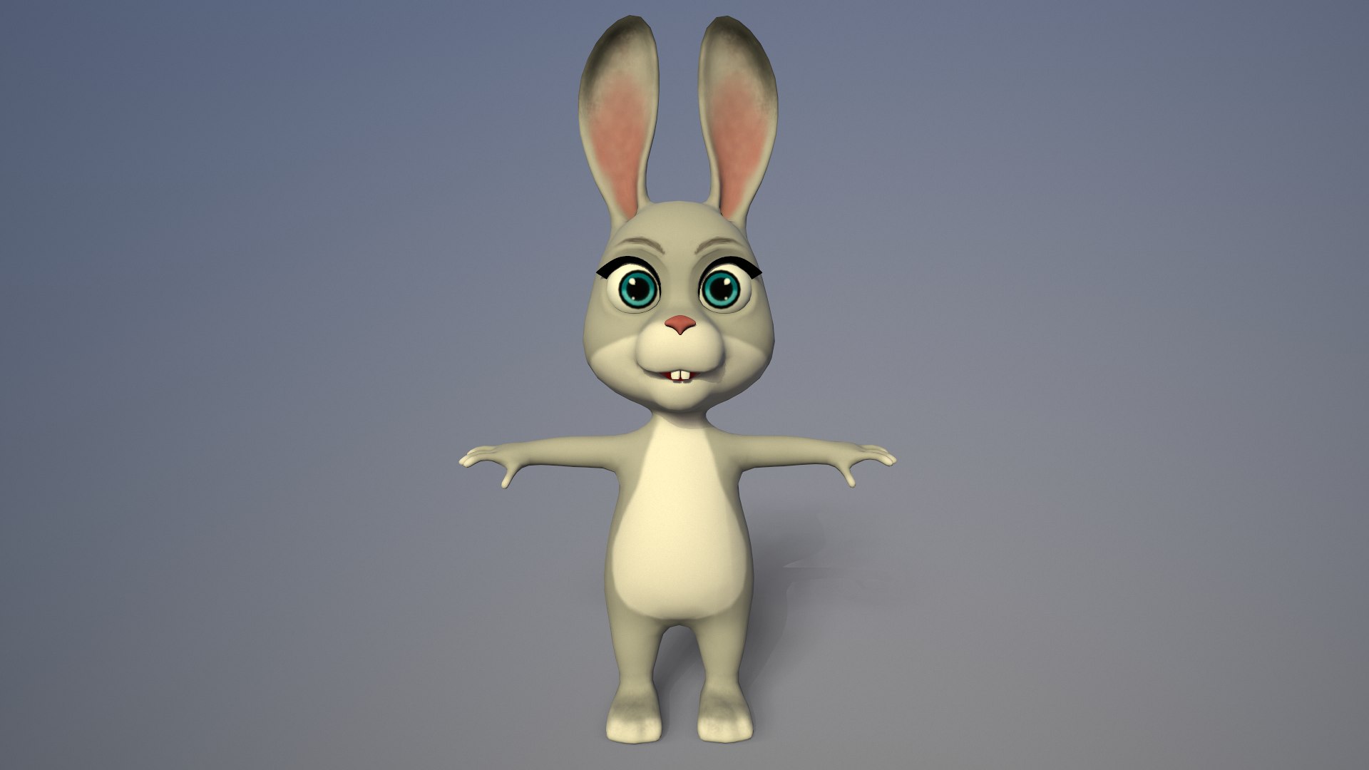 Cartoon Rabbit 3D - TurboSquid 1783629