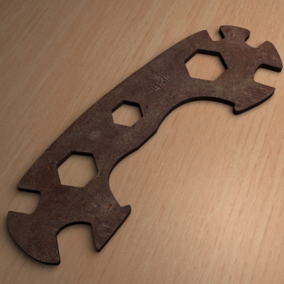 Russian Spanner 3d Model