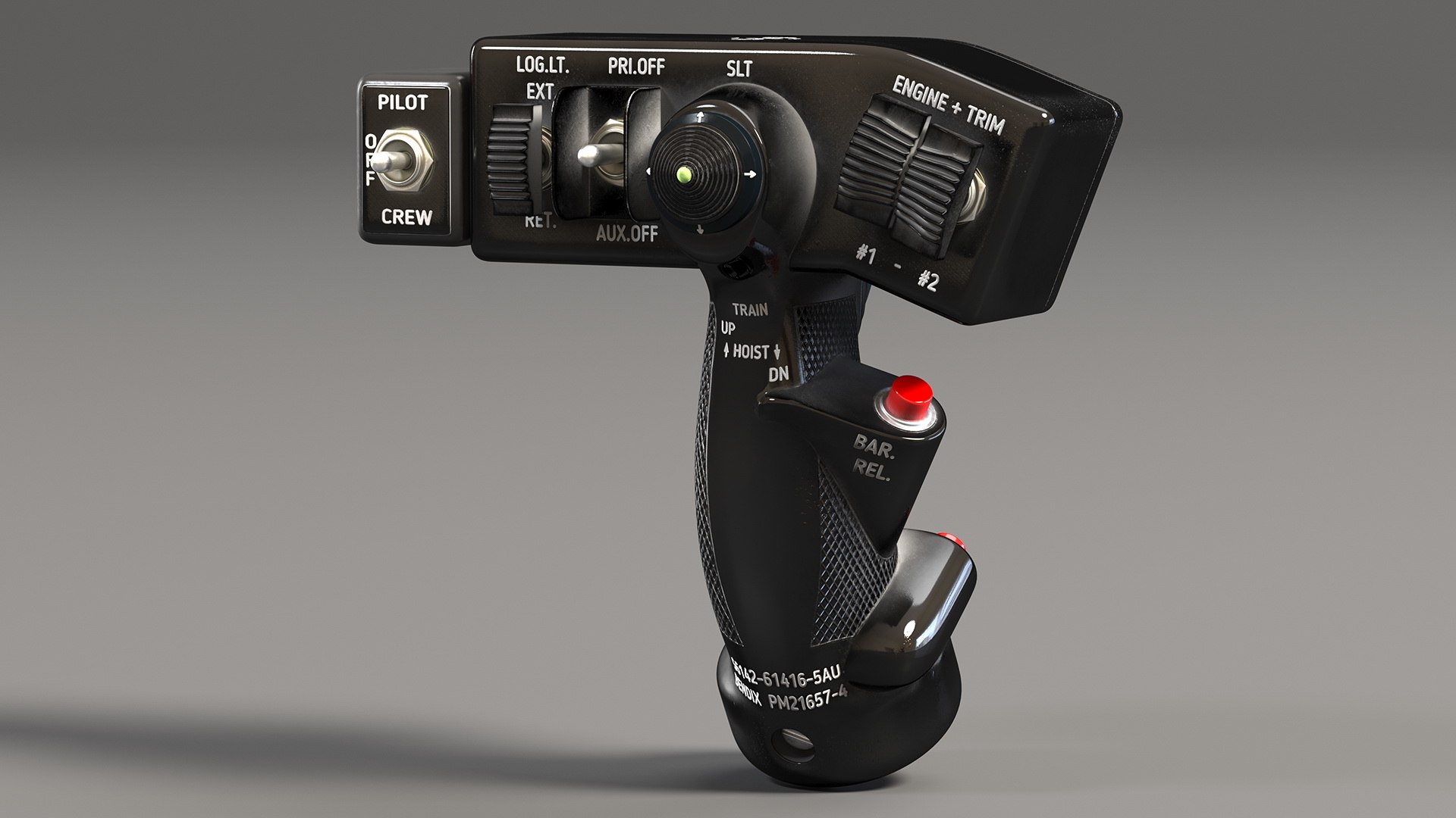 3D Helicopter Flight Control Stick - TurboSquid 1996839