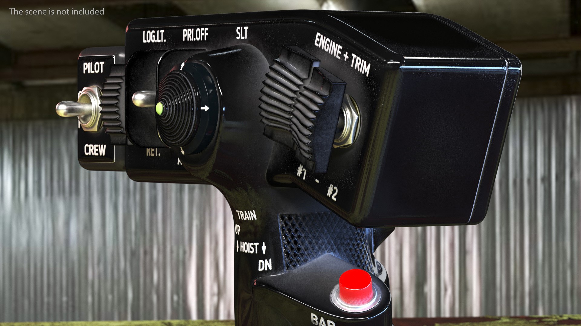 3D Helicopter Flight Control Stick - TurboSquid 1996839