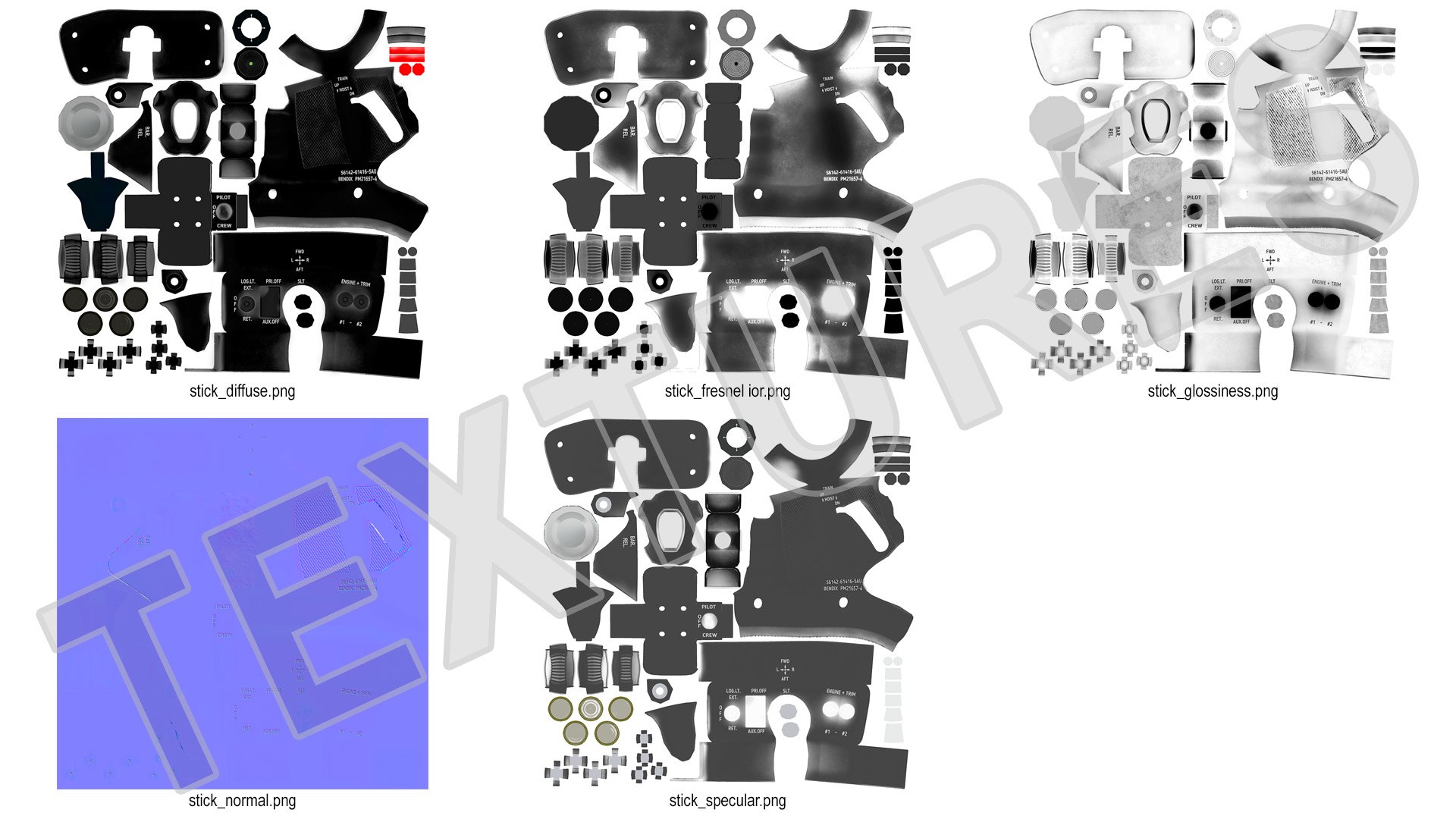 3D Helicopter Flight Control Stick - TurboSquid 1996839