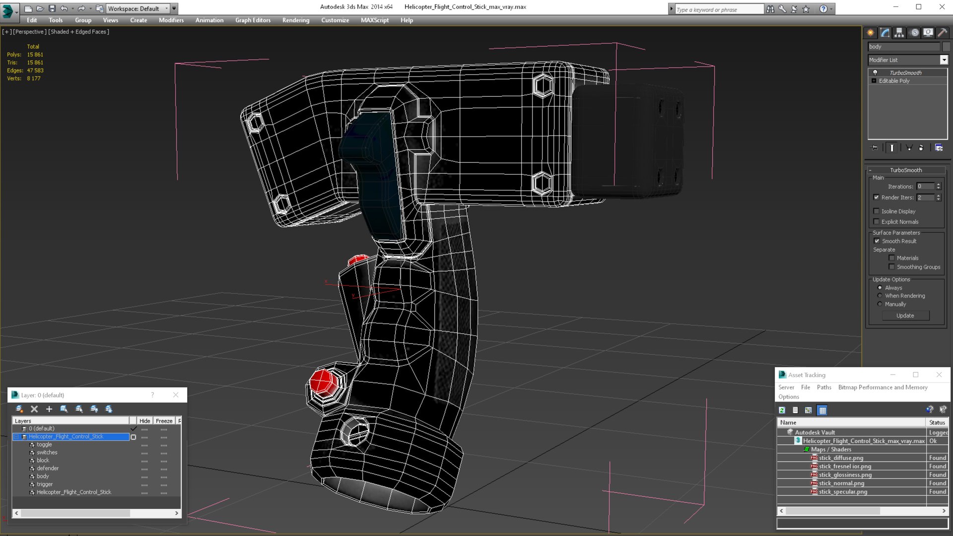3D Helicopter Flight Control Stick - TurboSquid 1996839
