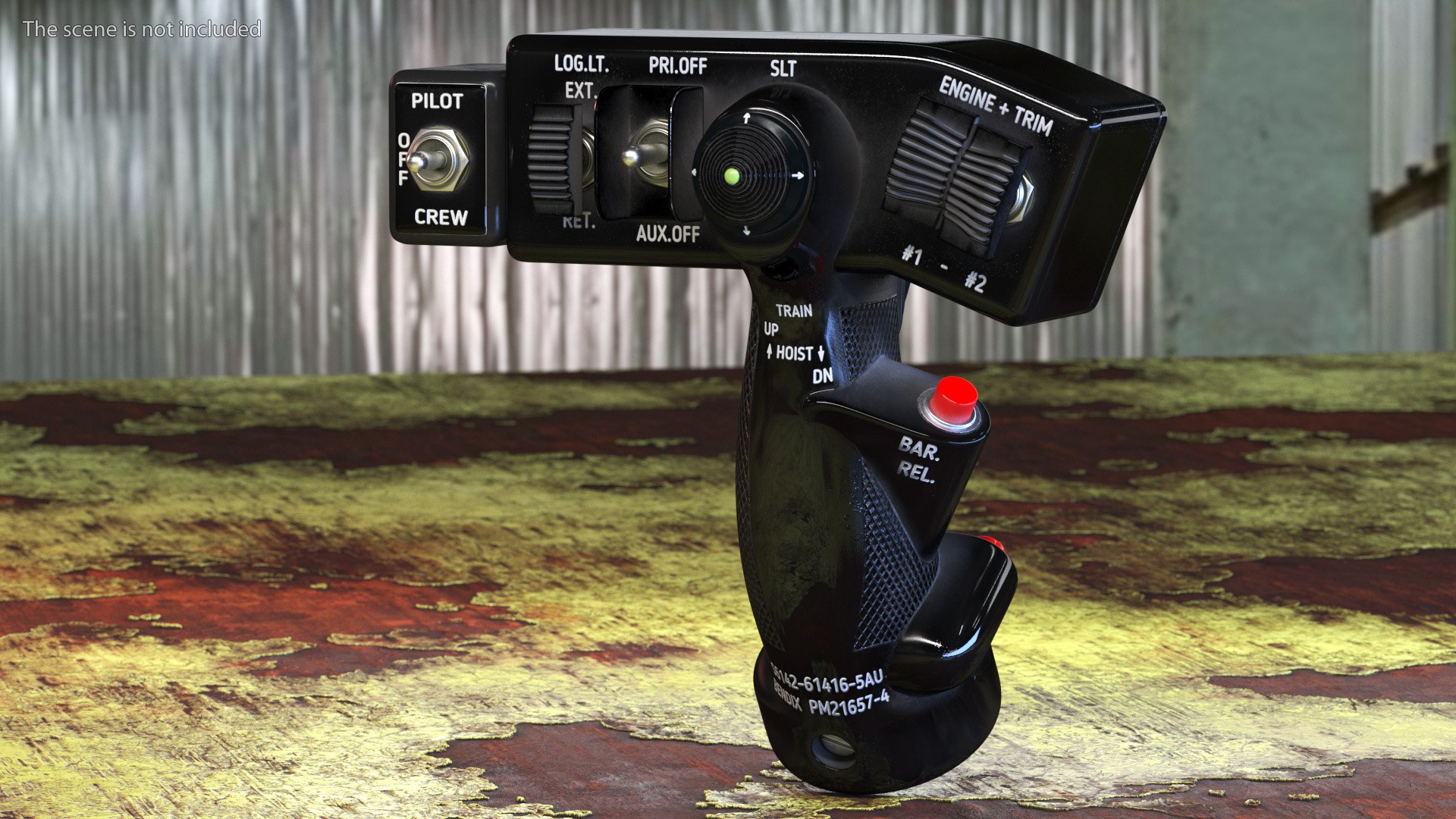 3D Helicopter Flight Control Stick - TurboSquid 1996839