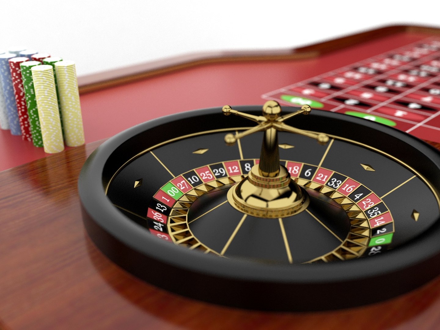 Roulette Table Set 3ds