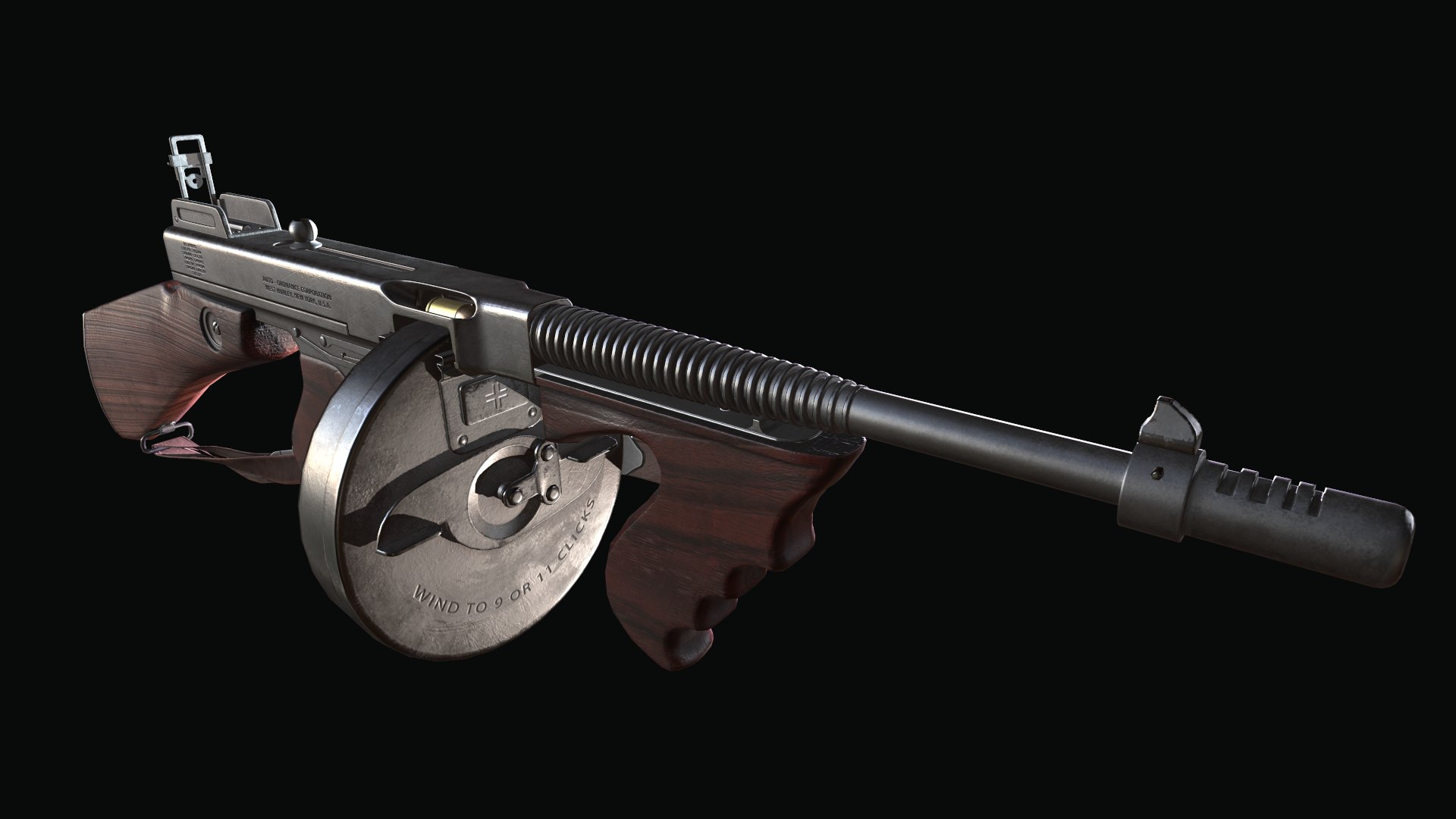 Tommy Gun 3D Model - TurboSquid 1462397