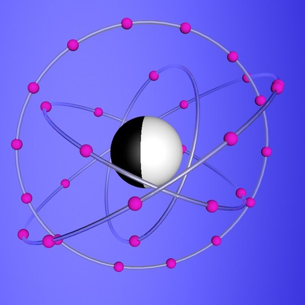 3D atom structure - TurboSquid 1386868